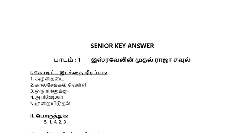SENIOR KEY ANSWERS 2025 - Study Guide for Success - Studocu