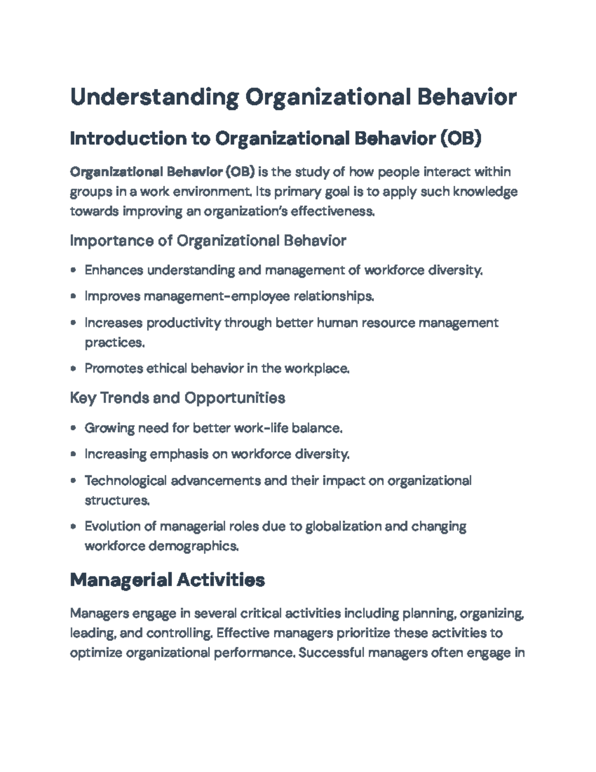 Understanding Organizational Behavior: Key Concepts and Applications ...