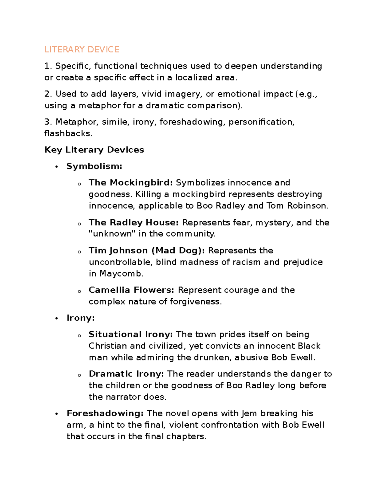 Literary Devices Analysis - XNX: Symbolism, Irony, and Style - Studocu