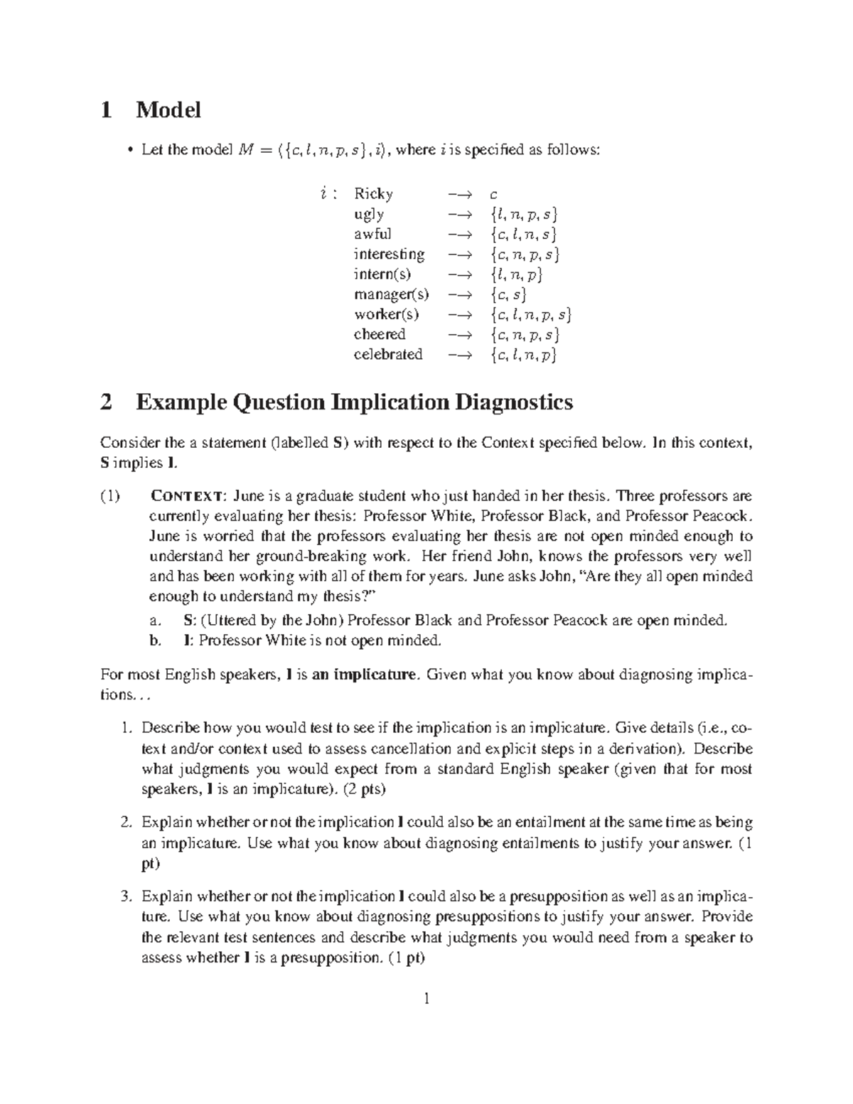 Short Answer Questions: Final Exam Examples for Course 1 - Studocu