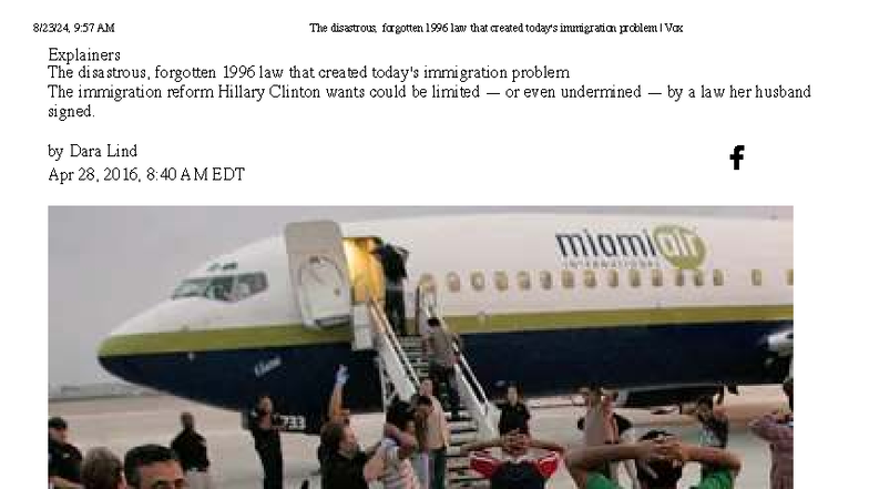 The Disastrous 1996 Immigration Law: Unraveling Its Lasting Impact ...