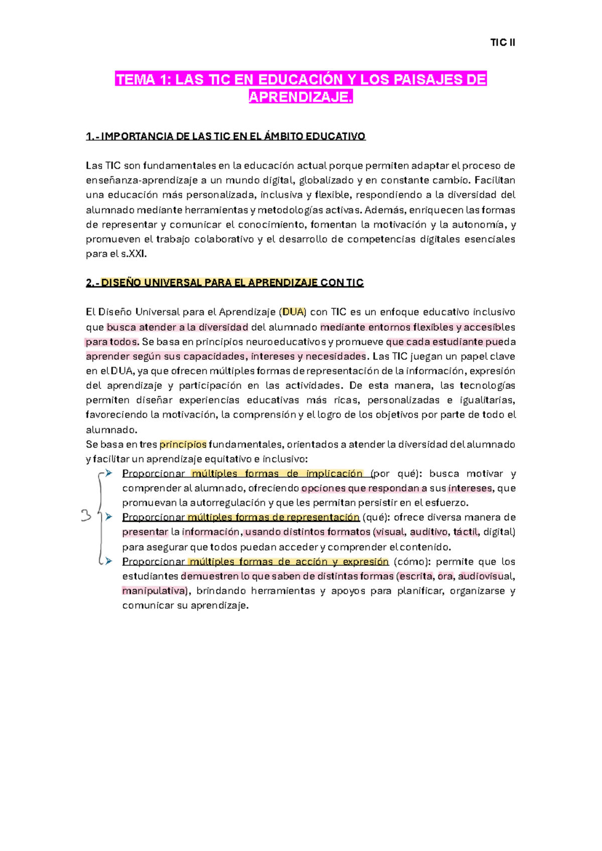 TIC II: Resumen para la Preparación del Examen Final - Studocu