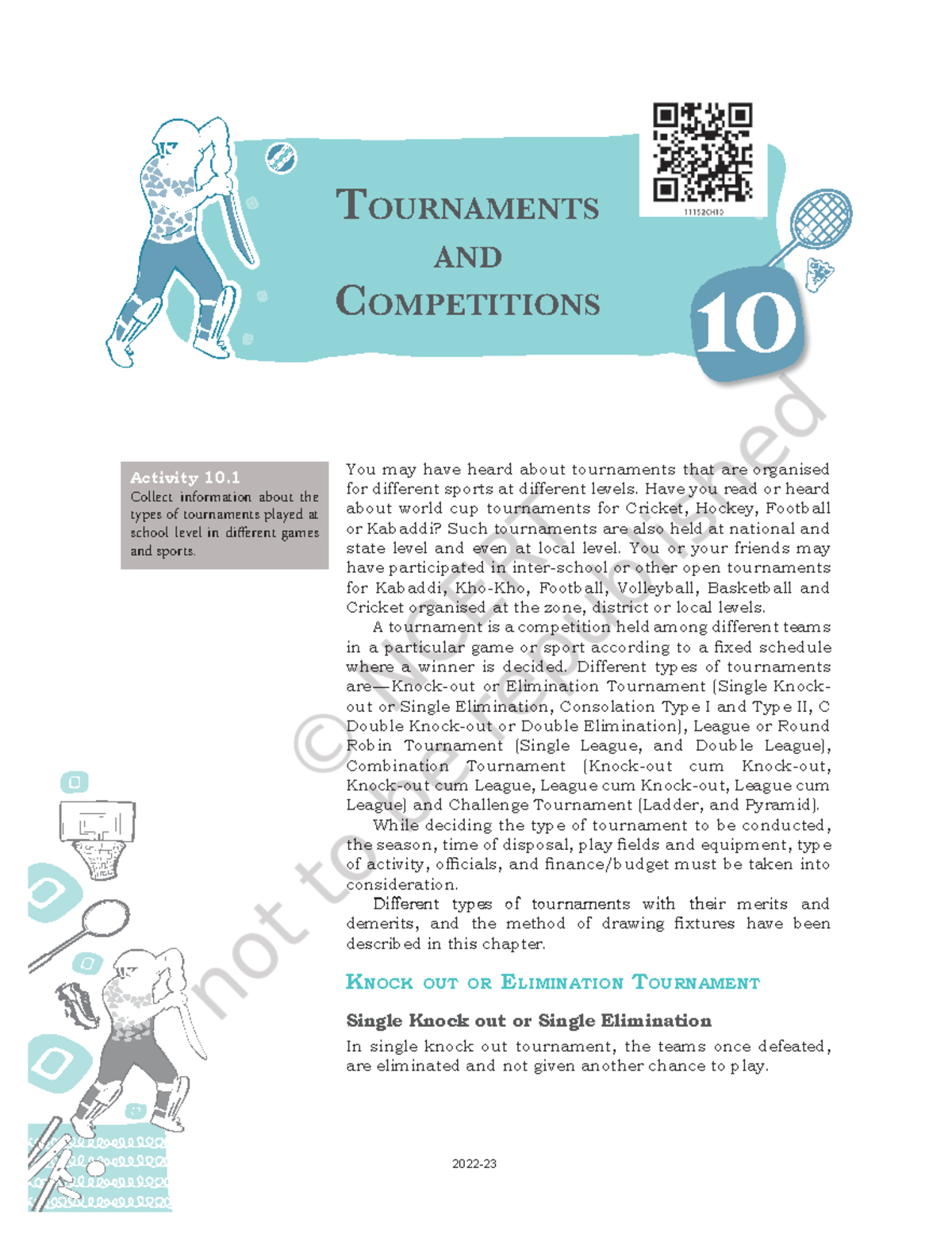Physical Education 4: Tournaments and Competitions Overview - Studocu