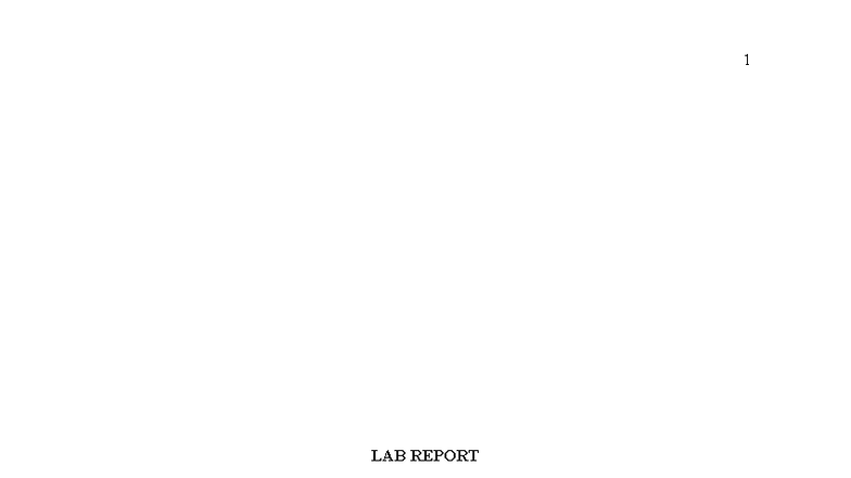 LAB Report: Specimen Identification & Analysis for Course 1 - Studocu