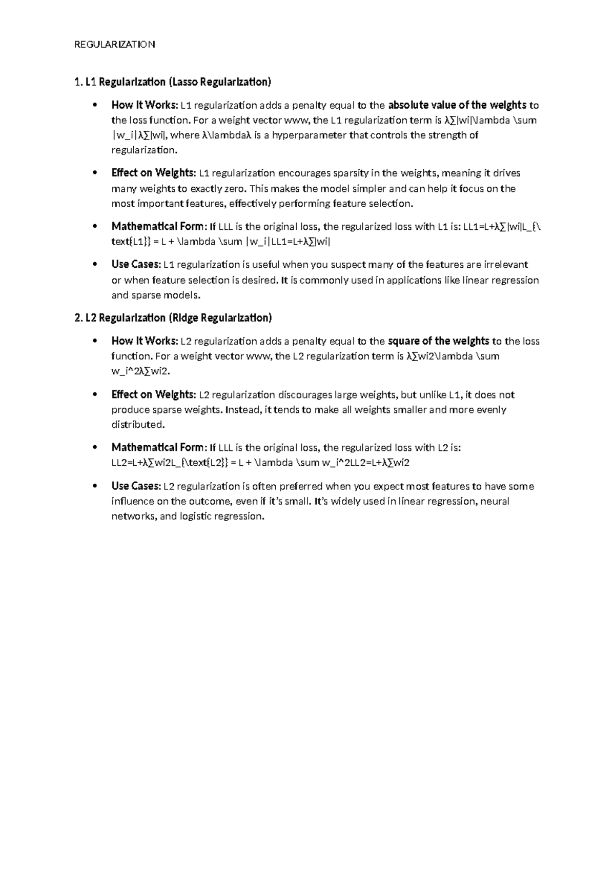 Dl - Deep Learning Notes on Regularization Techniques - Studocu