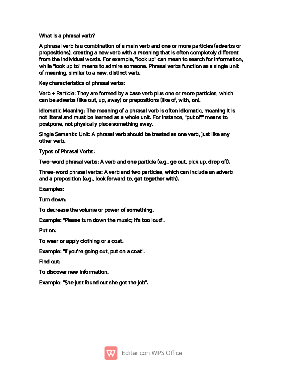 Phrasal Verbs Explained: Understanding Their Meaning and Use - Studocu