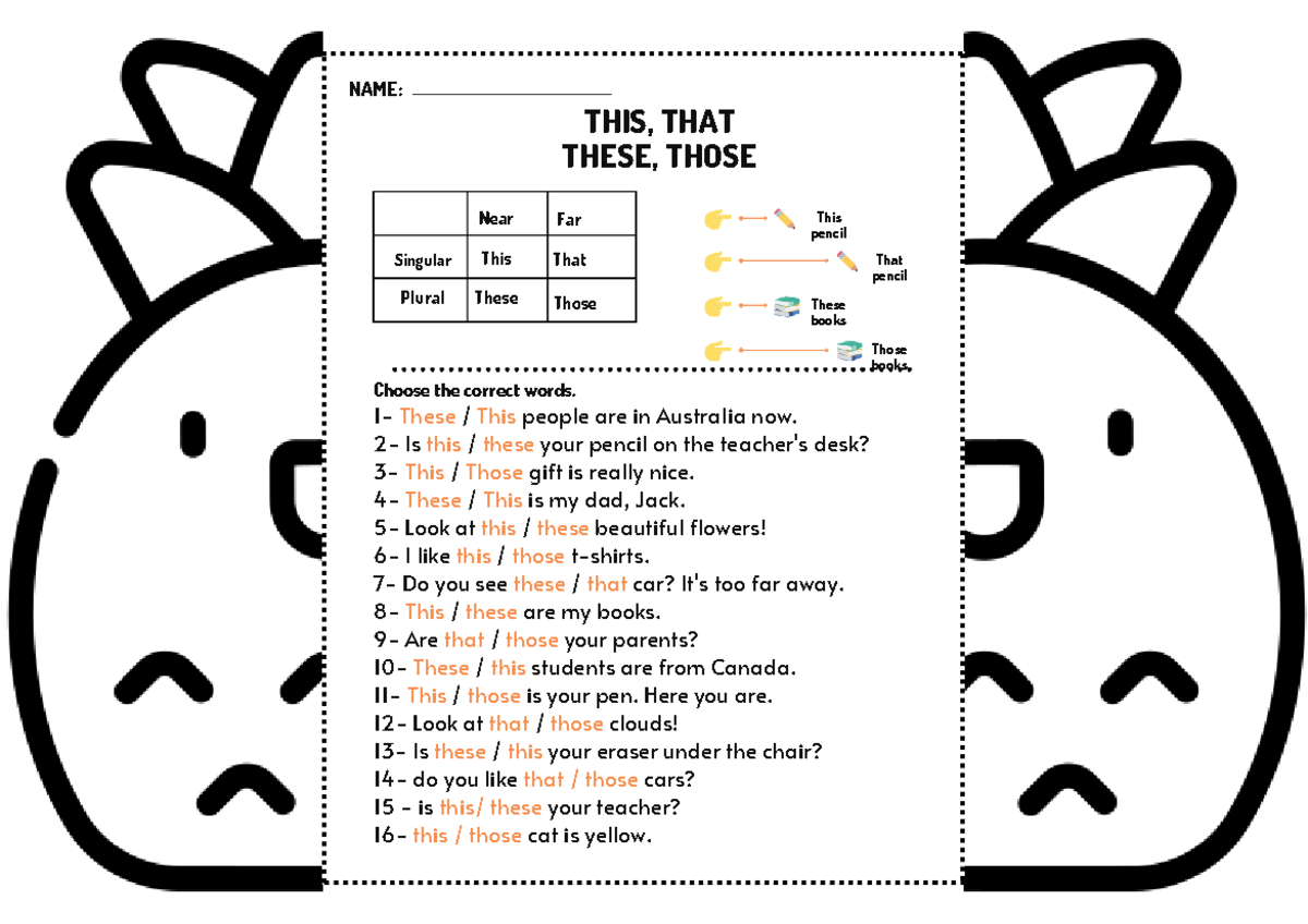 S4-U2-Review: L1+L2 Production Practice on Demonstratives - Studocu