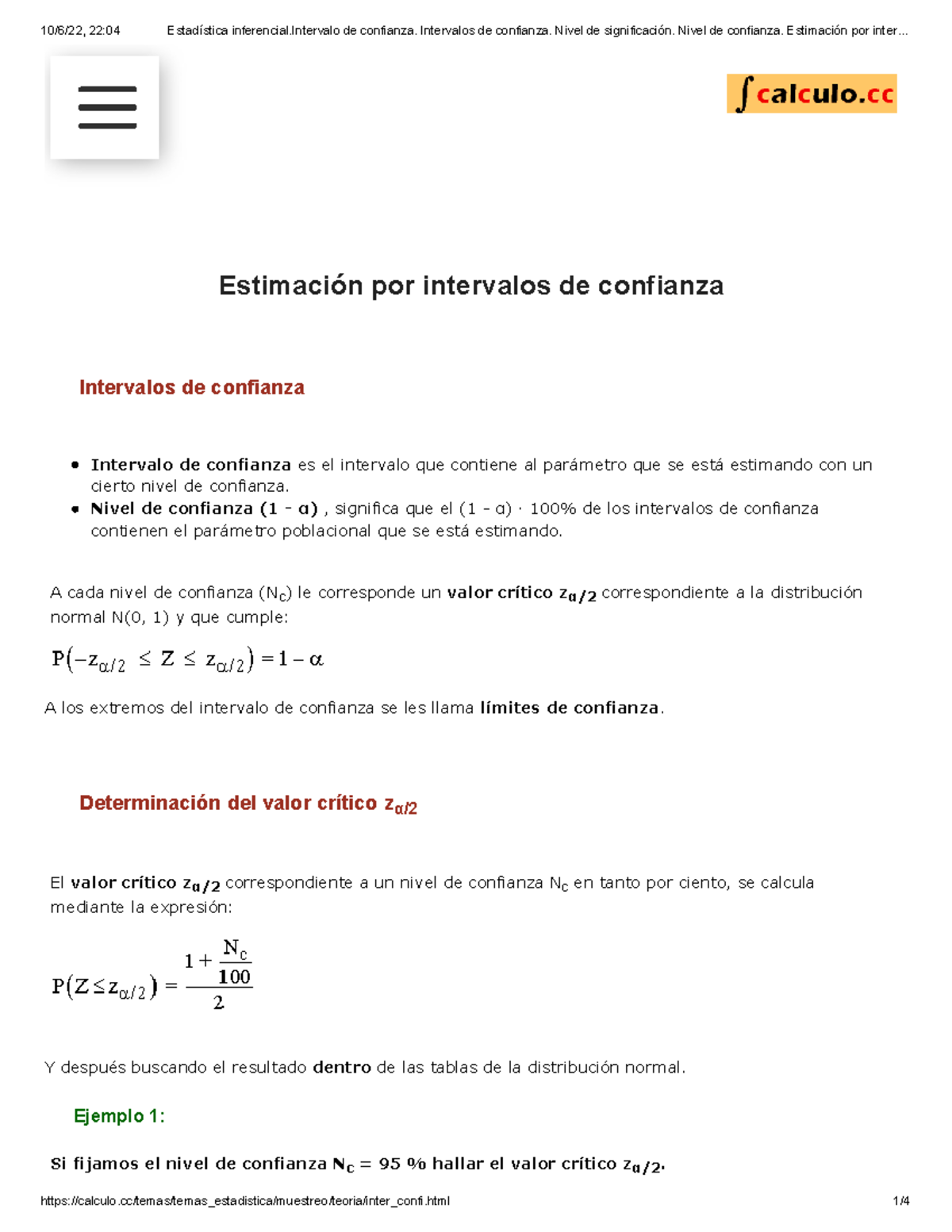 AA1.7. Estimación por intervalos de confianza ejercicios resueltos - Estimación por intervalos ...