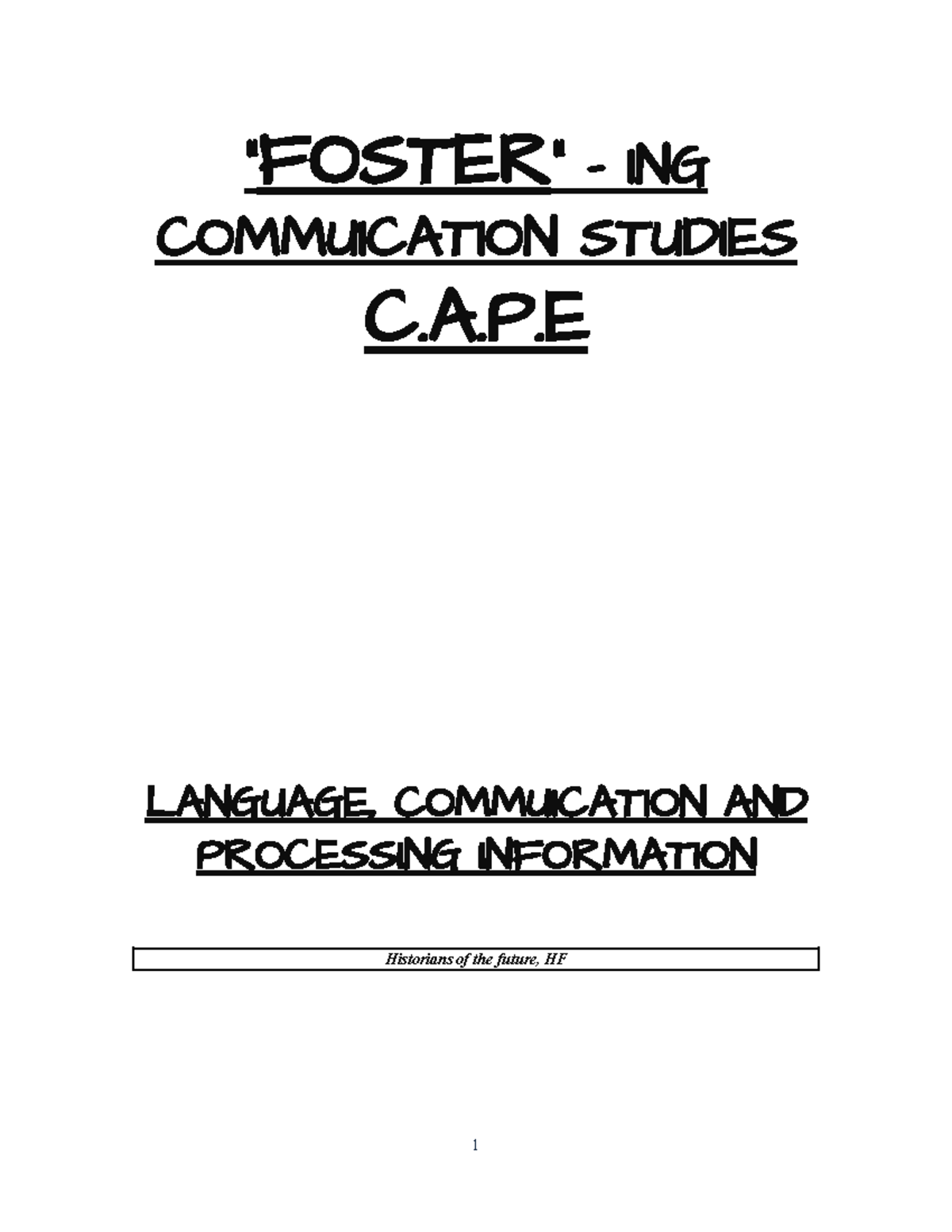 CAPE Communication Studies Paper 2 Solutions: 2003-2008 Analysis and ...