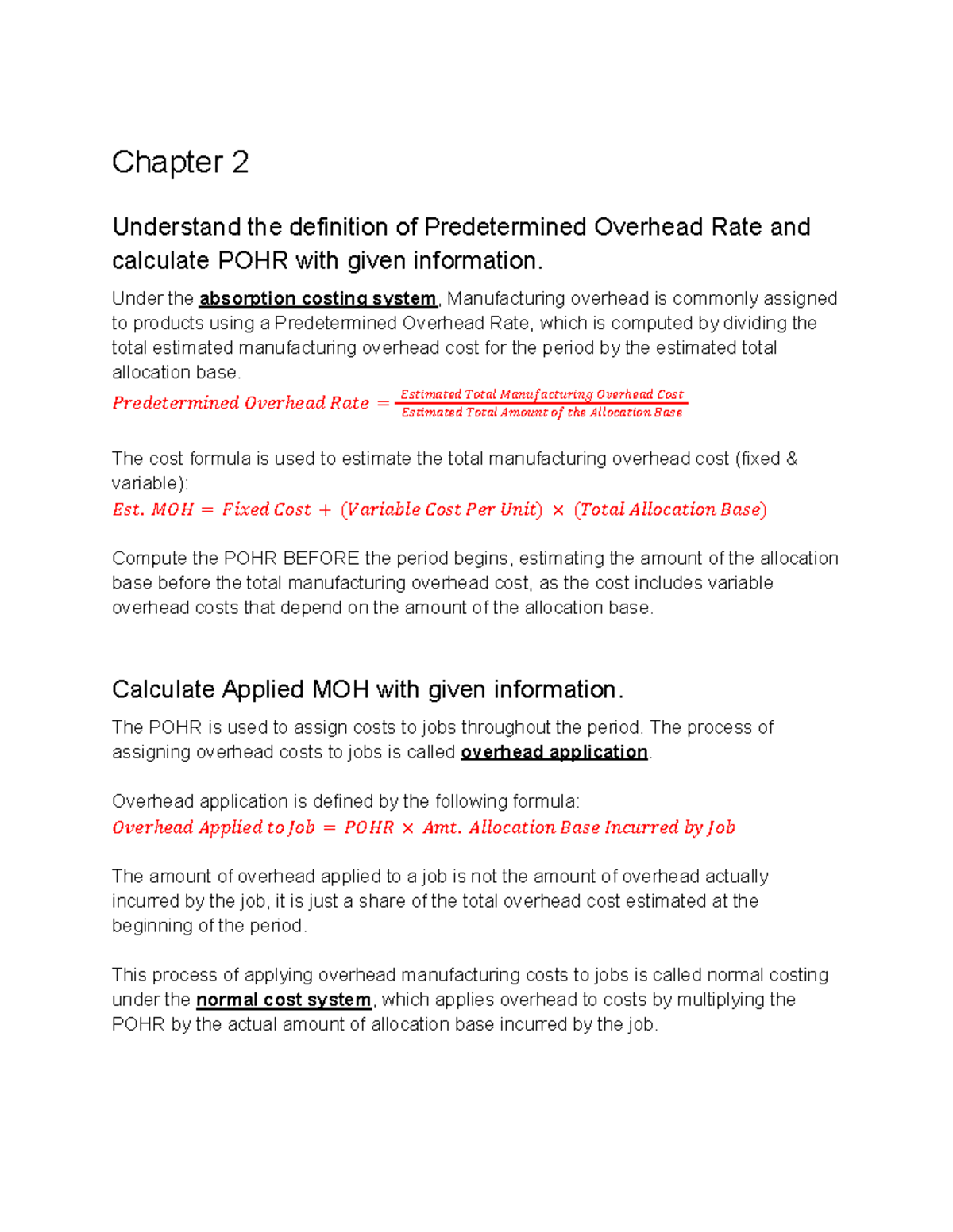 ACC 102 Ch 2 & 3 Review Topics - Chapter 2 Understand the definition of ...