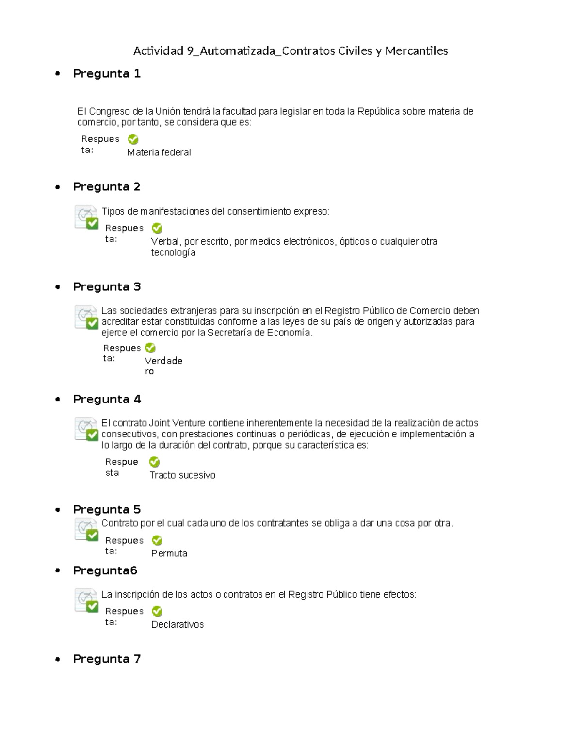 Actividad 9: Automatización en Contratos Civiles y Mercantiles - Studocu
