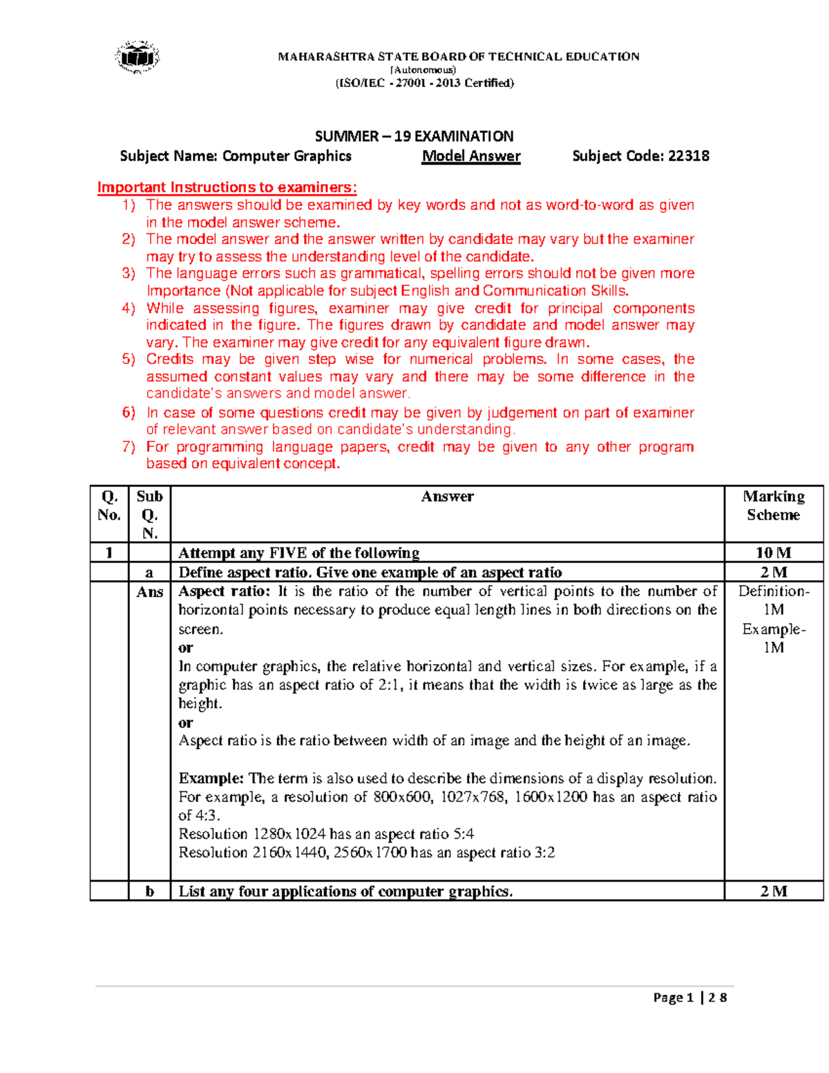 22318-2019-Summer-model-answer-paper[Msbte-study-resources] - (Autonomous) (ISO/IEC - 27001 ...