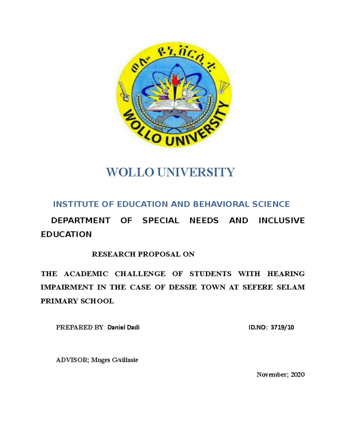 Inclusive Final Exam – Haramaya University: Equity in Education - Studocu