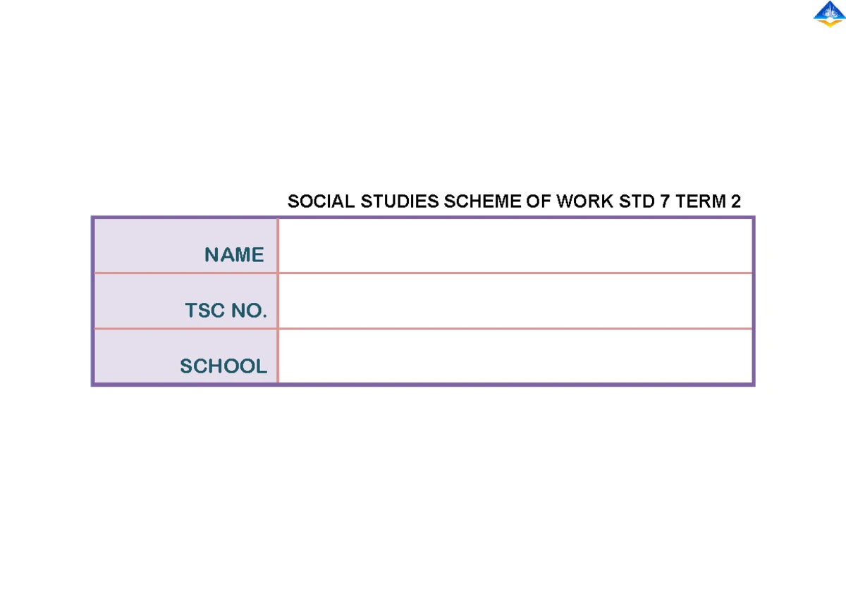 Grade 9 SST Term 2 Teaching Schemes: Learning Outcomes & Activities ...