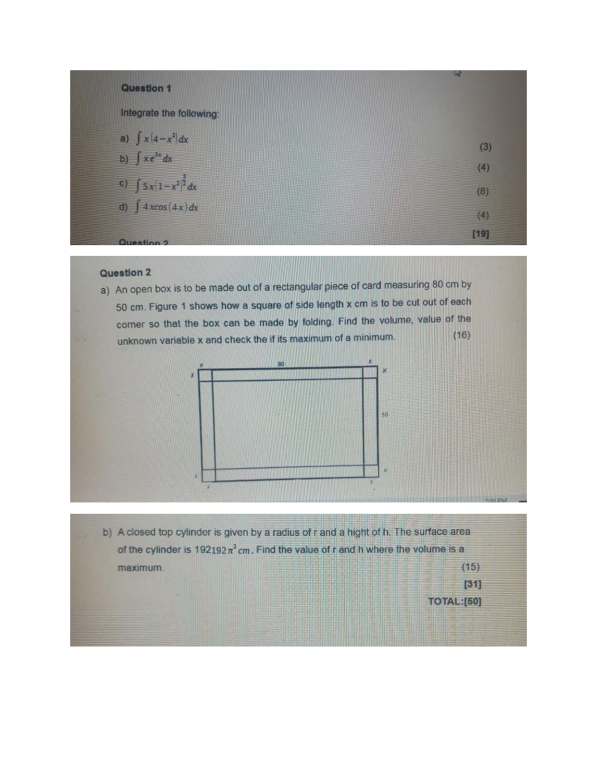 MTH151X - Test 1 Mathematics Revision Questions and Solutions - Studocu