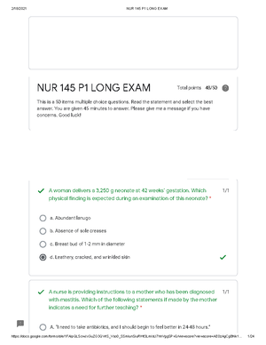 MCN 2 ( Practice Questions) - MCN P 2 PRACTICE QUESTIONS Molly, with suspected rheumatic fever ...