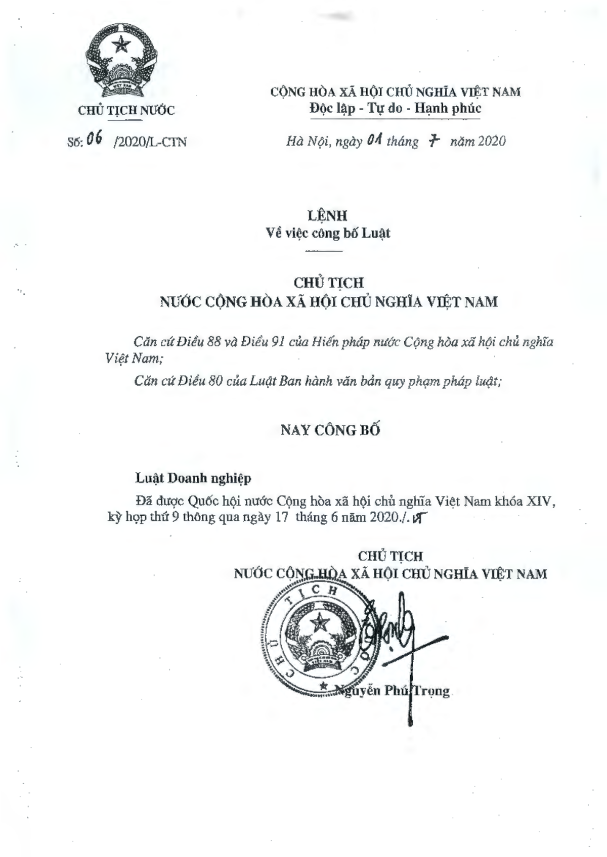 Luat Doanh Nghiep 59 - 2020 QH14: Comprehensive Review Guide - Studocu