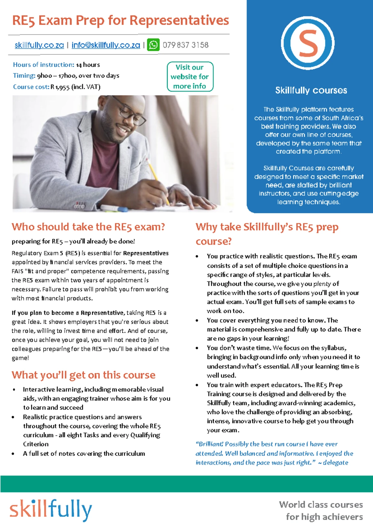 FAIS Act: Roles, Responsibilities & Fit for Representatives - TASK 8 ...