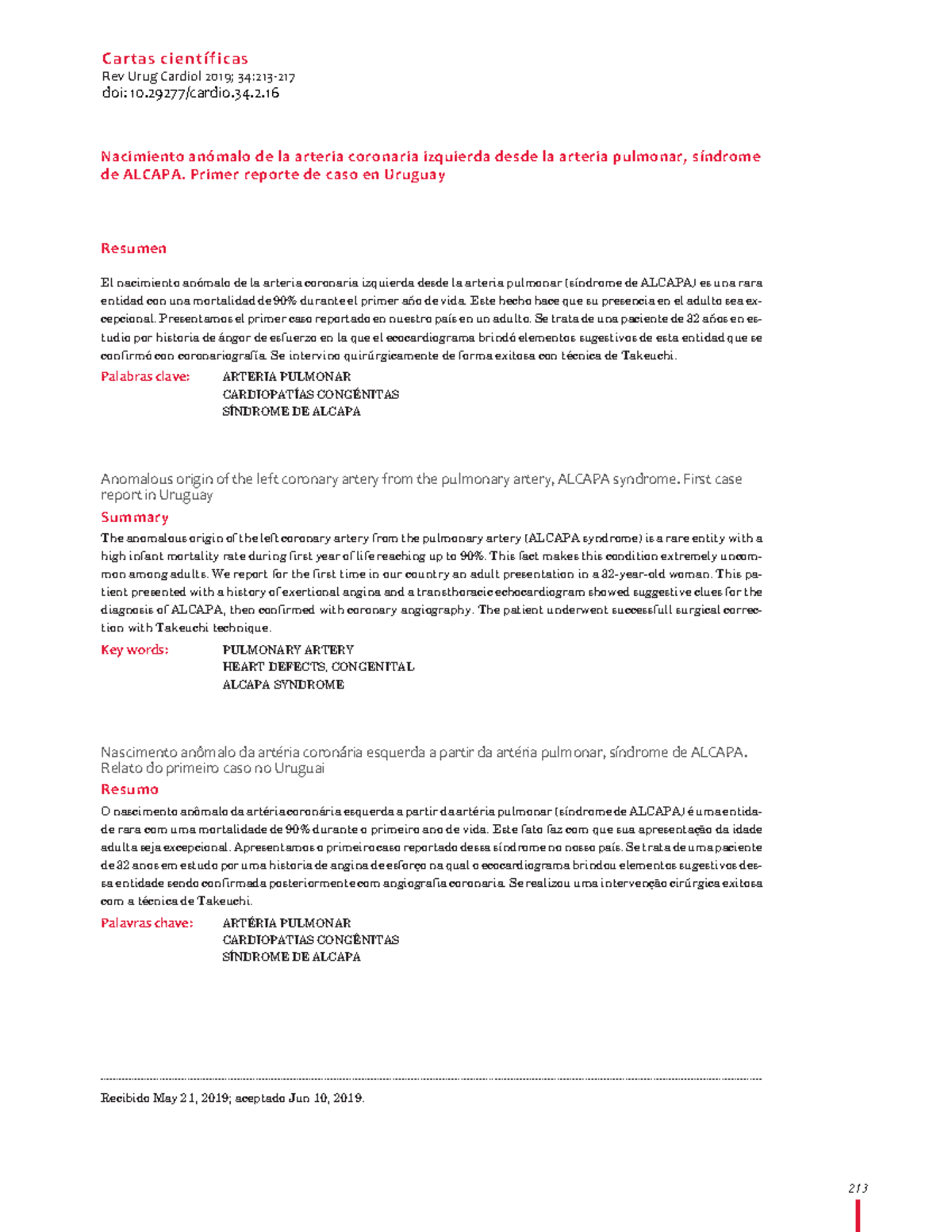 AnatomíA II- case report Patología de la ACI - Cartas científicas ...