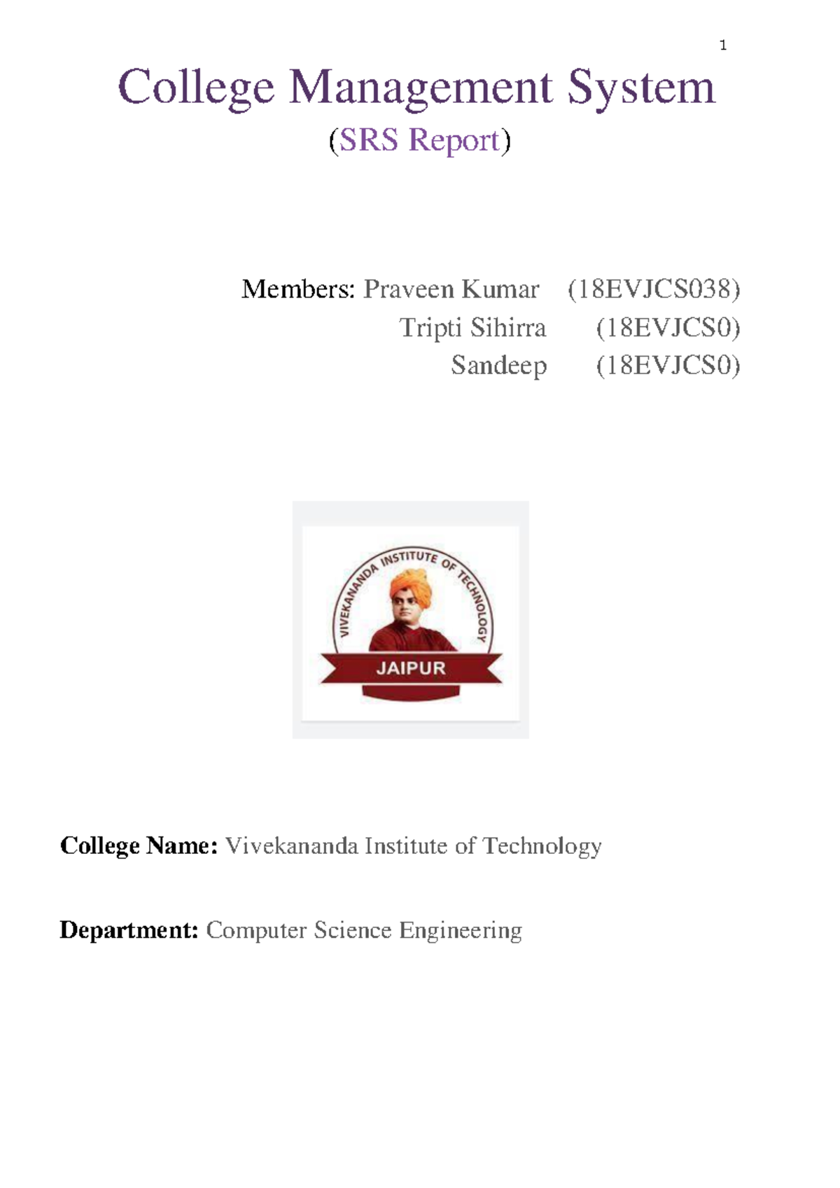 College-Management-System (srs) - College Management System (SRS Report ...