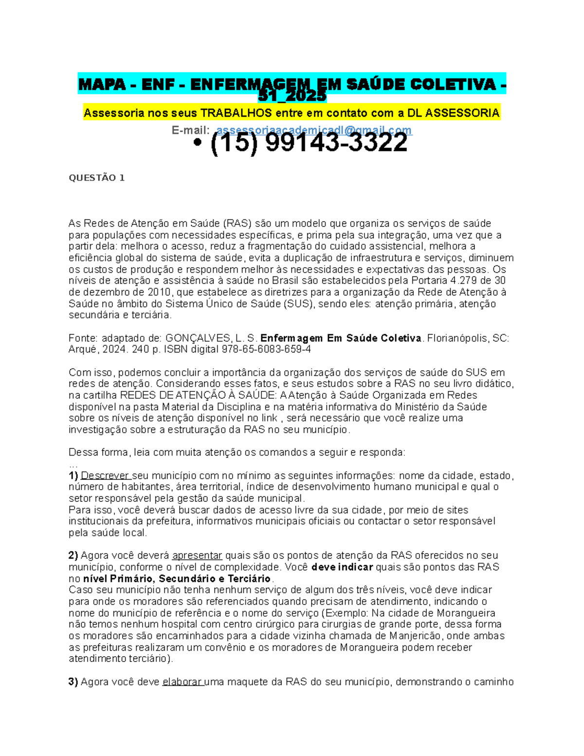 MAPA - ENF - ENFERMAGEM EM SAÚDE COLETIVA - 51_2025 - MAPA - ENF - ENFERMAGEM EM SAÚDE COLETIVA ...