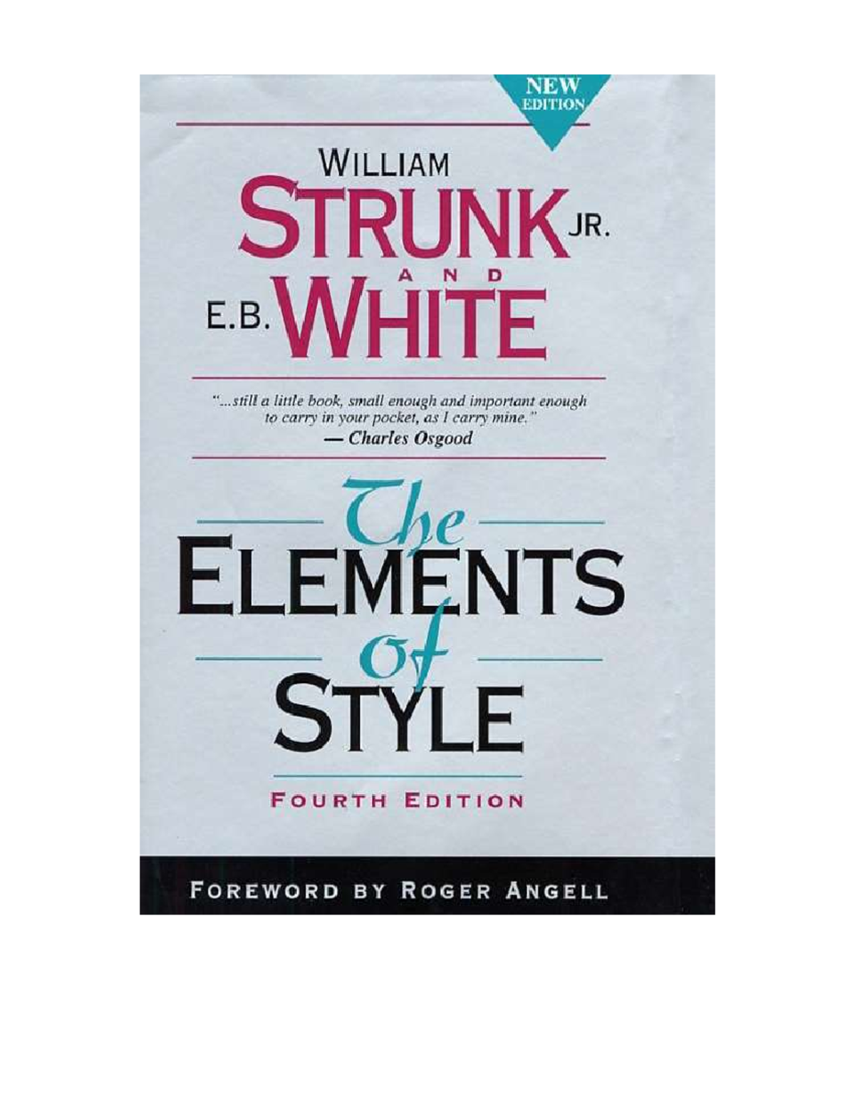 Strunk & White's The Elements of Style: Key Lessons & Examples - Studocu