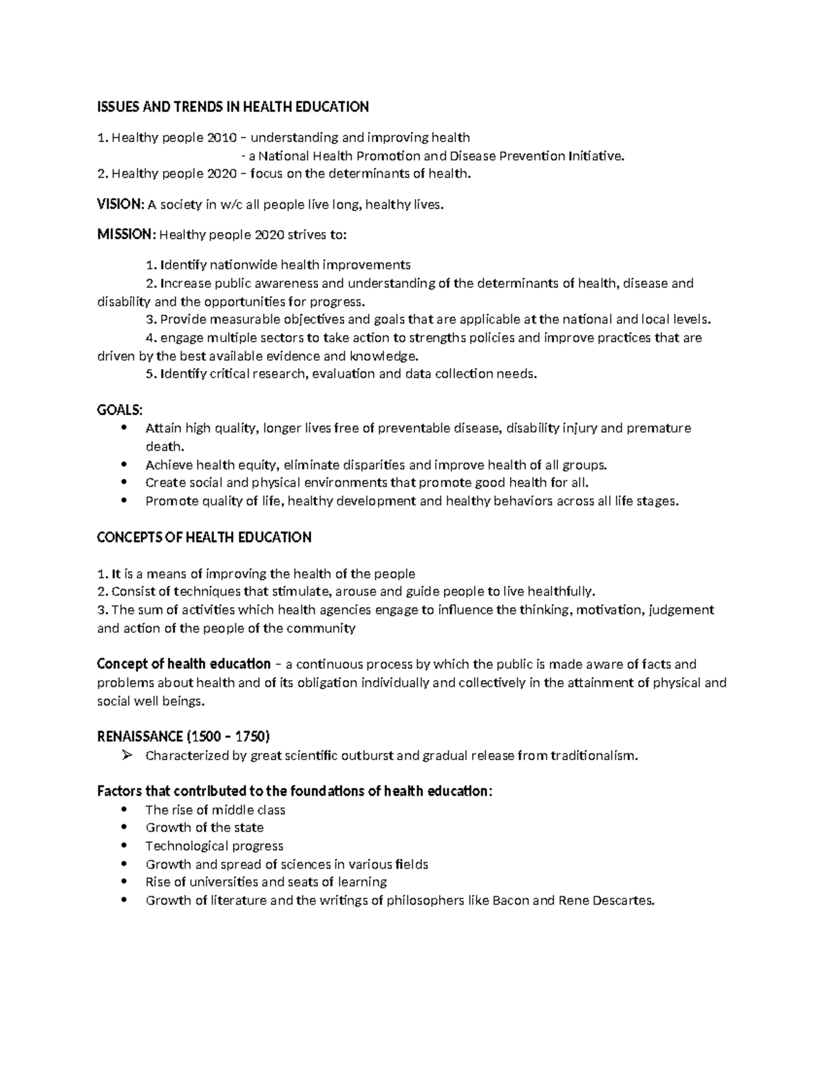 Current Issues and Trends in Health Education: A Comprehensive Overview ...