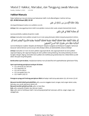 Pendidikan Agama Islam - MKWU4101 - Studocu