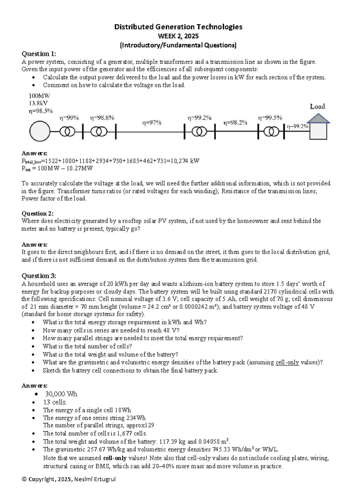 WEEK 2 DGT Questions & Answers on Distributed Generation - Studocu