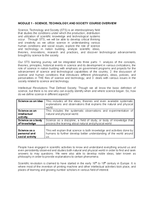 Module 6 Technology as a Way of Revealing - Module 6: Technology as a Way of Revealing ...