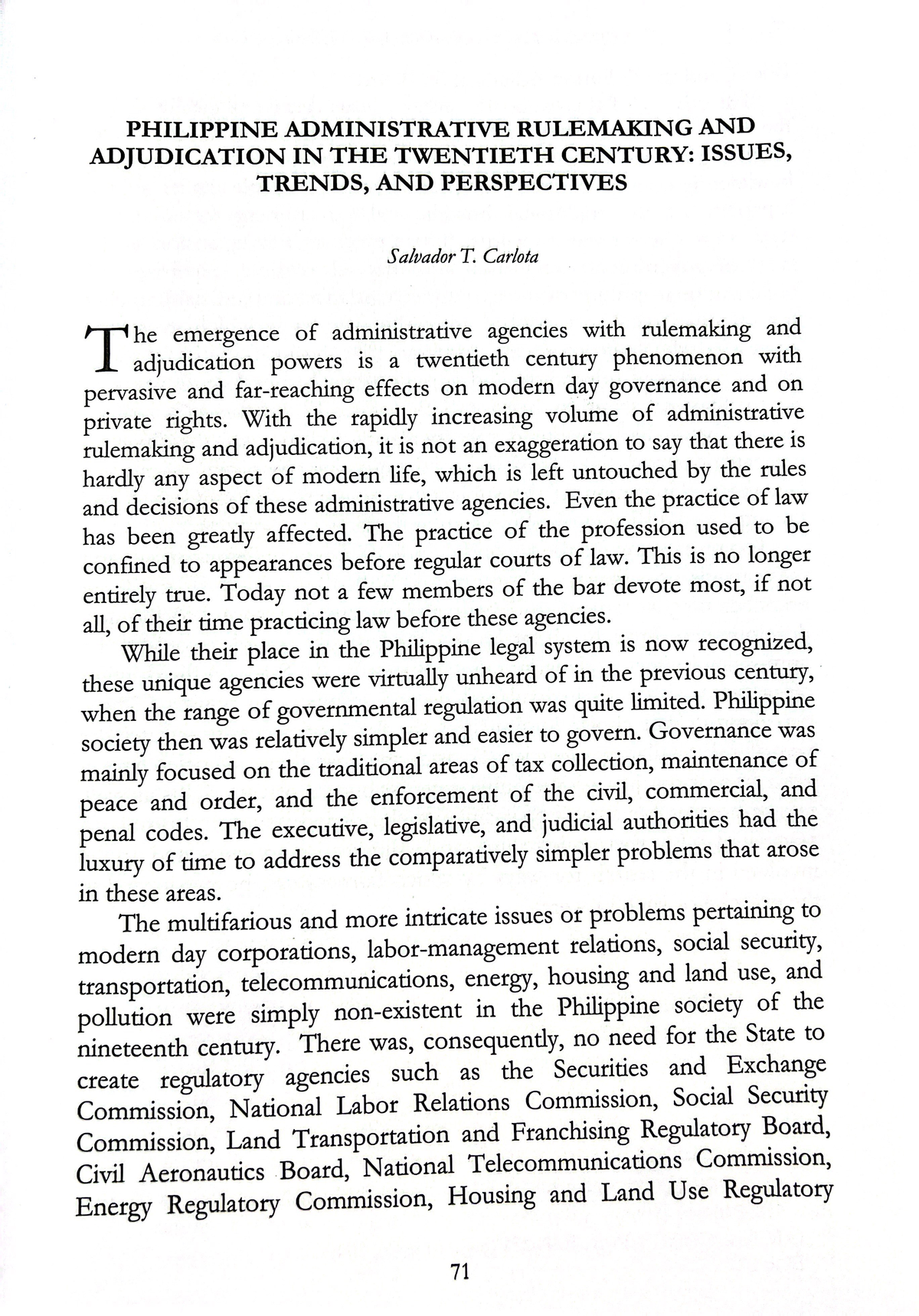 PHIL 101: Administrative Rulemaking & Adjudication in the 20th Century ...