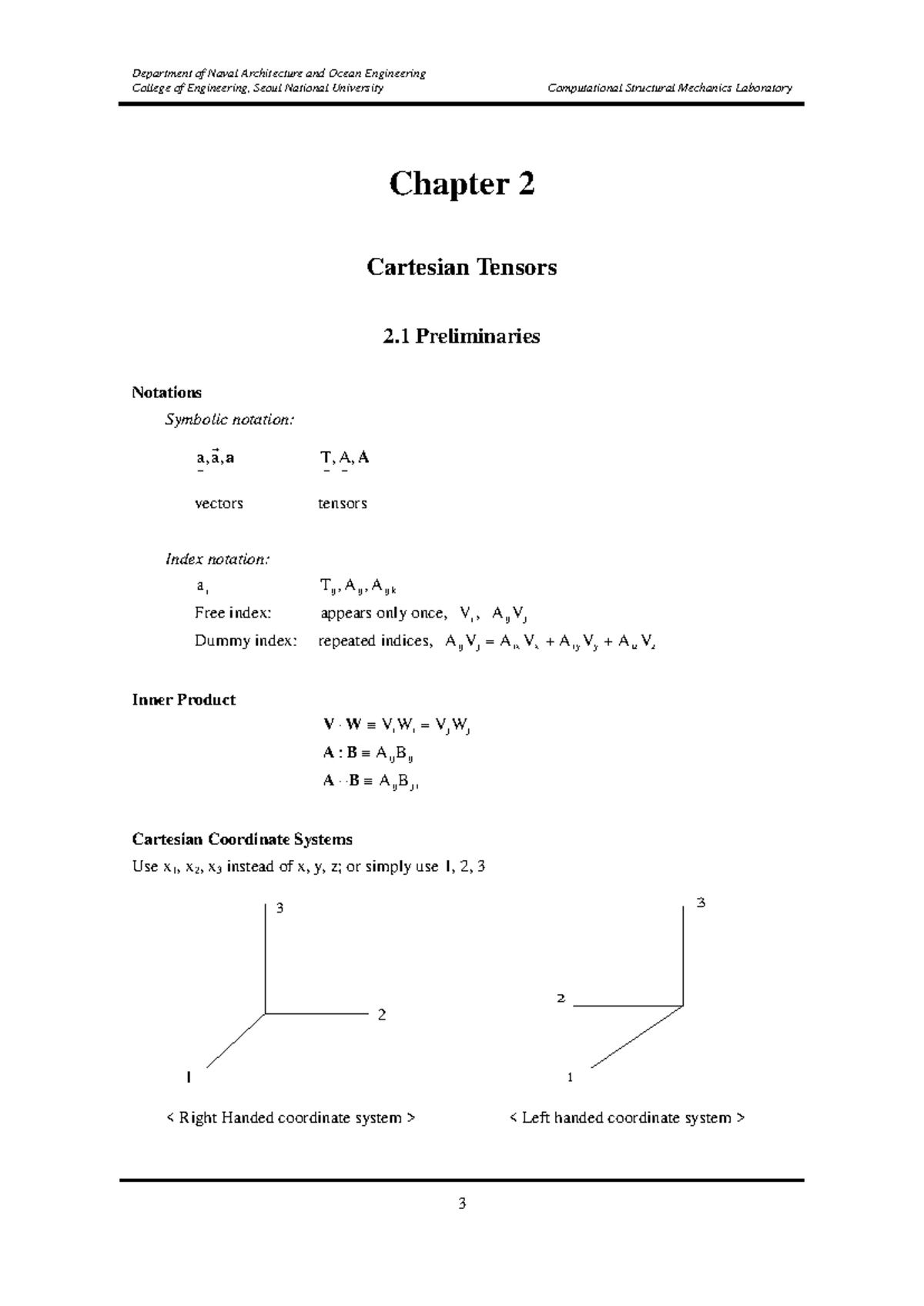 Chapter 2 (Cartesian Tensor.doc;W1-W2) - Copy - College of Engineering ...