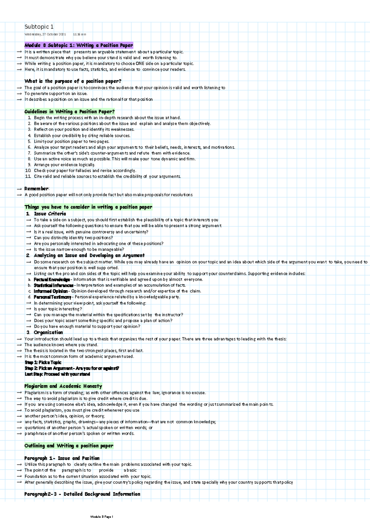 English for Academic and Professional Purposes Module 8 - Module 8 ...