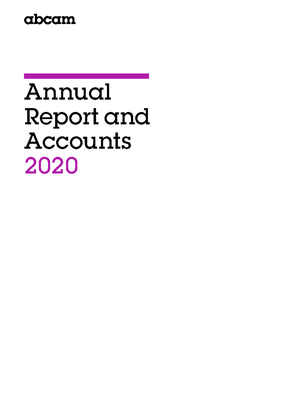 Abcam PLC Annual Report 2020: Strategic Insights and Financial Overview ...