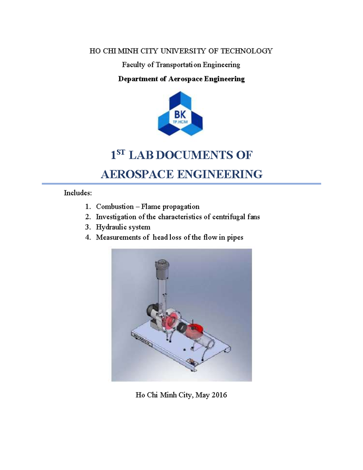 AEROSPACE ENGINEERING LAB 1: COMBUSTION & CENTRIFUGAL FAN EXPERIMENTS ...