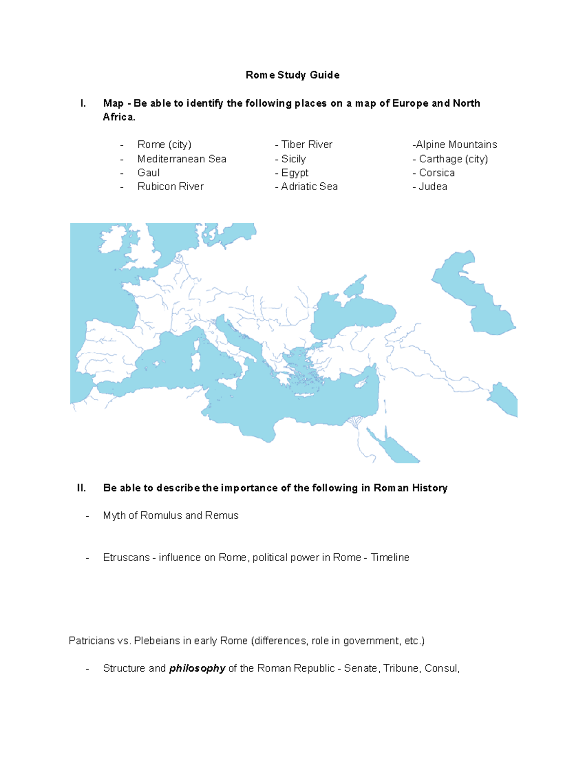 Rome Study Guide - Key Concepts and Historical Events for 2024 Exam ...