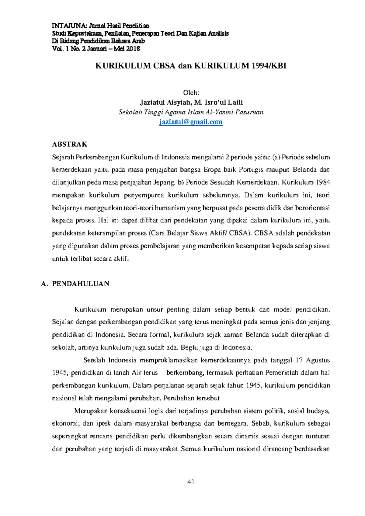 Sejarah Perkembangan Kurikulum di Indonesia: Analisis dan Penerapan ...