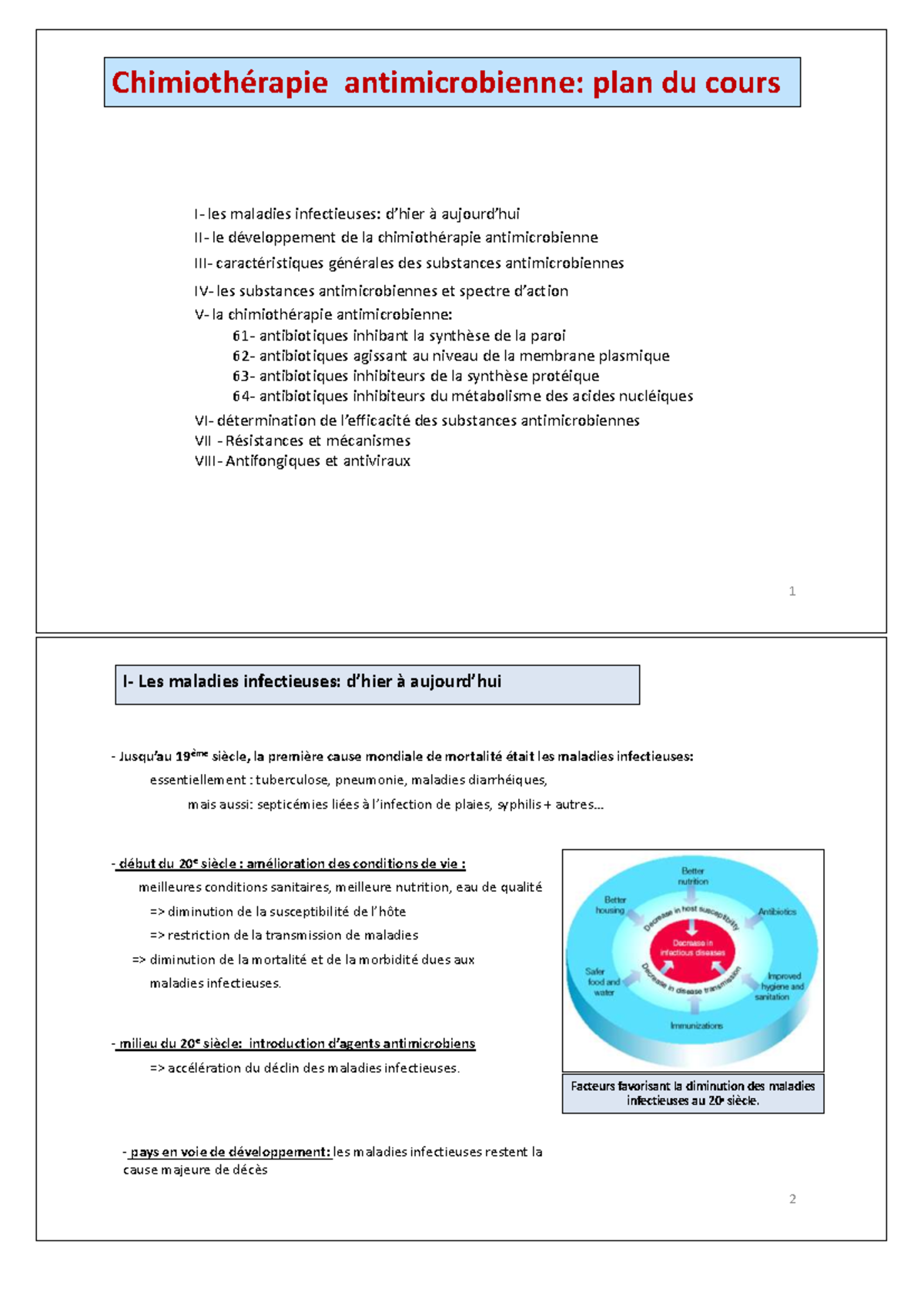 C - Chimiothérapie Antimicrobiens - Chimiothérapie antimicrobienne ...