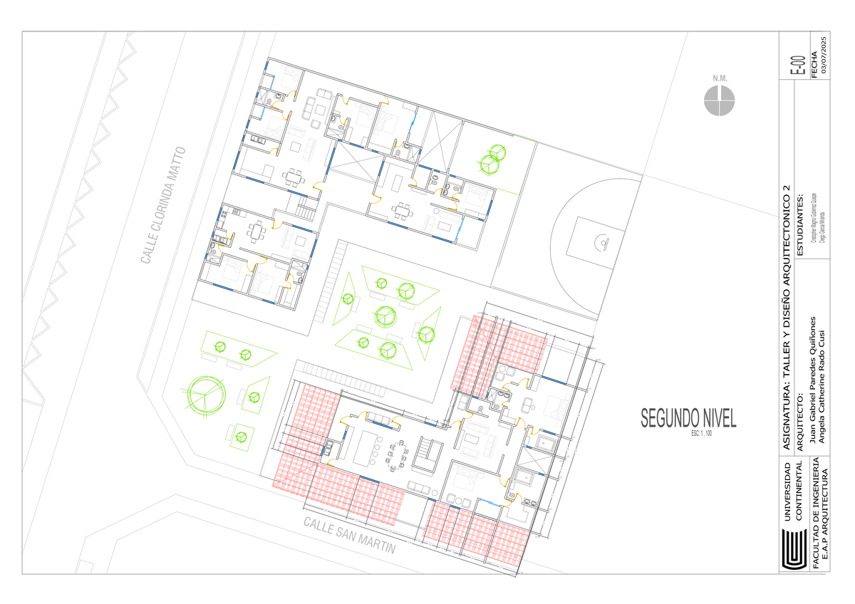 TALLER Y DISEÑO ARQUITECTONICO 2: Plano de Planta Segundo Nivel - Studocu