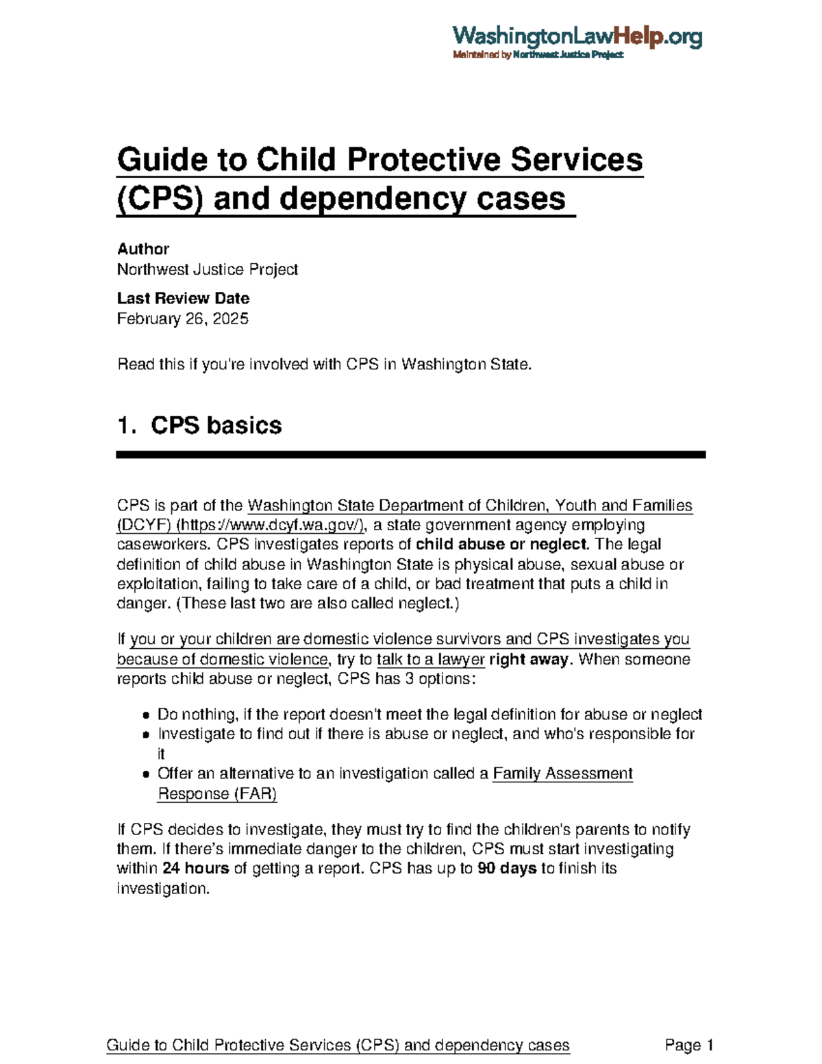 CPS Guide: Understanding Child Protective Services & Dependency Cases ...