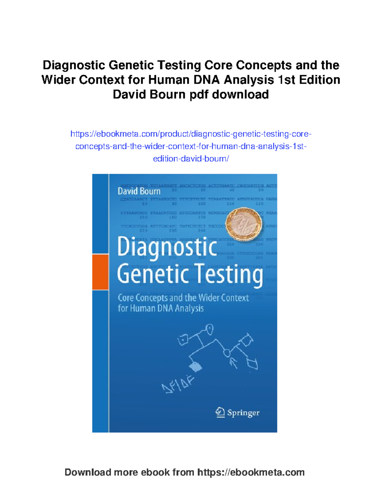 Diagnostic Genetic Testing: Core Concepts & Context for Human DNA ...