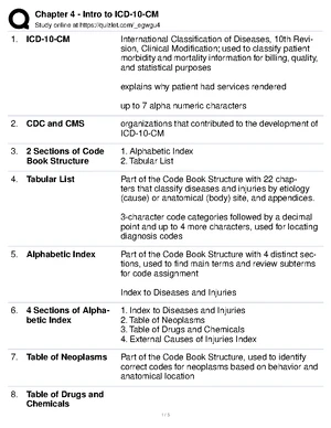 Chapter 6 - HCPCS Level II Concepts and Coding Guidelines - Studocu