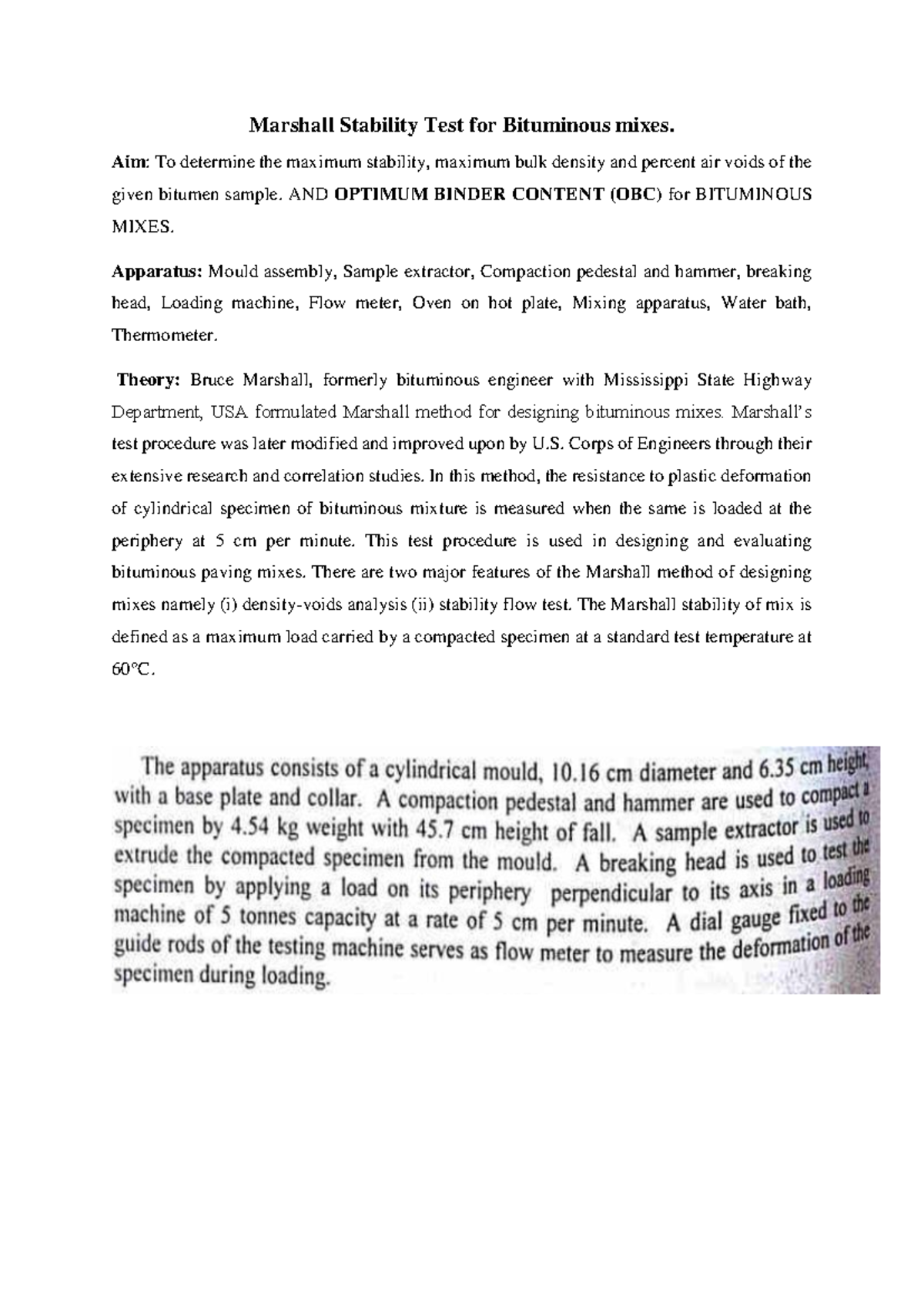 Marshall Stability Test for Bituminous Mixes: OBC Determination Guide ...