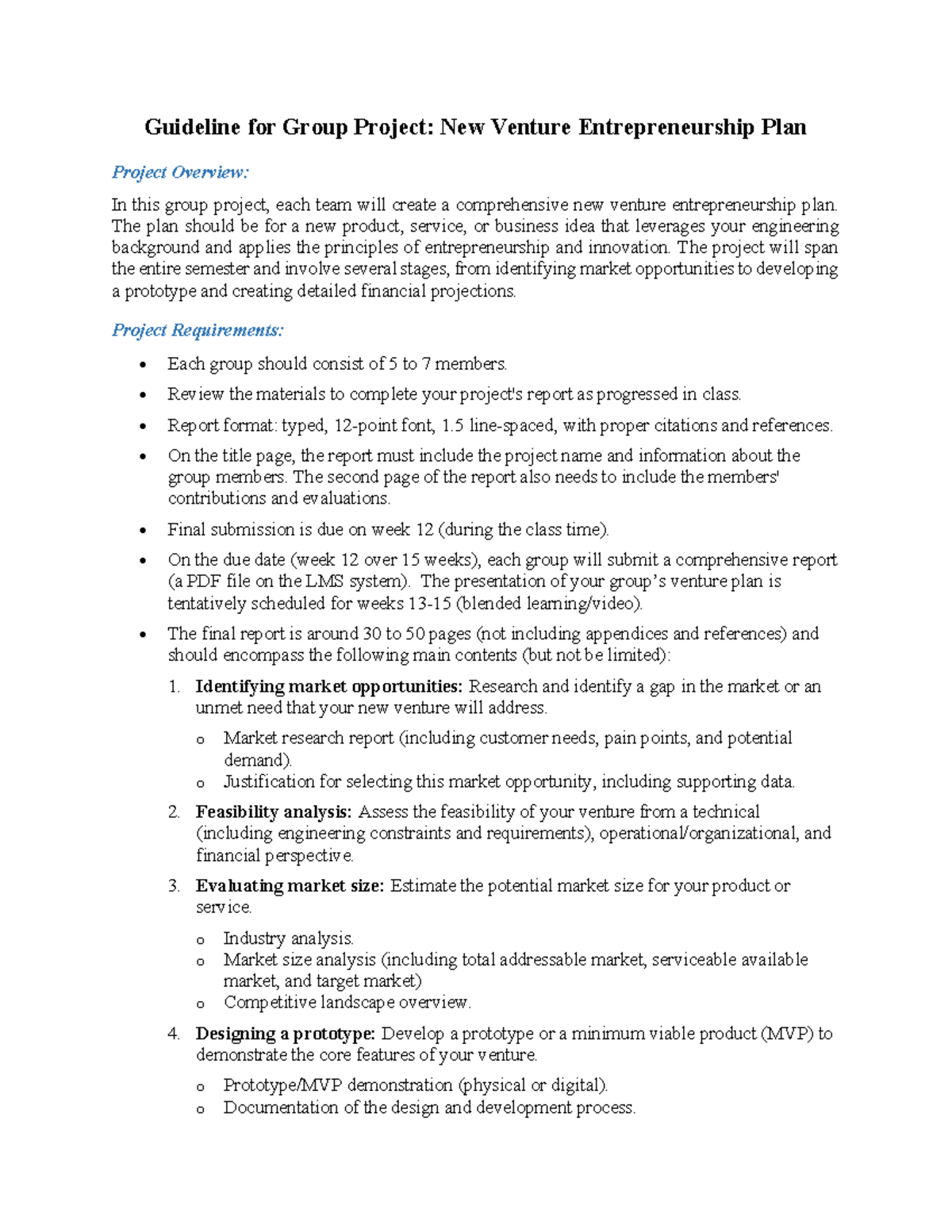 IM1021 - Group project guideline (242) - Guideline for Group Project ...