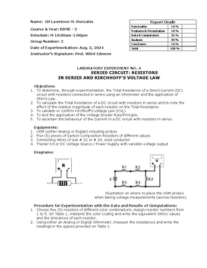 ECE 2231 LAB 3 Format - computations - LABORATORY NO. CLIPPER AND CLAMPER CIRCUIT SUBMITTED BY ...