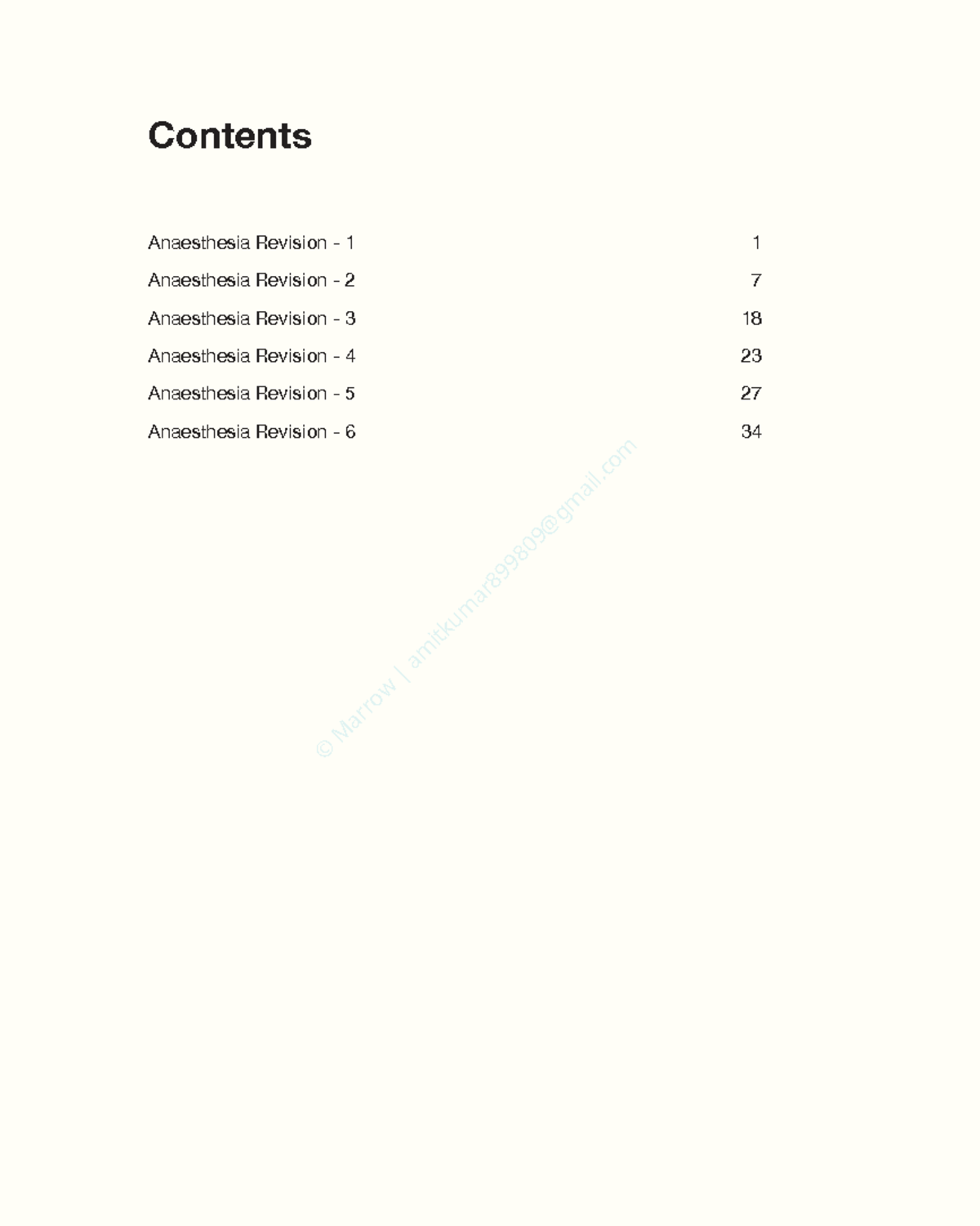 Anaesthesia Revision Notes - Marrow 8.0 2025 - Studocu