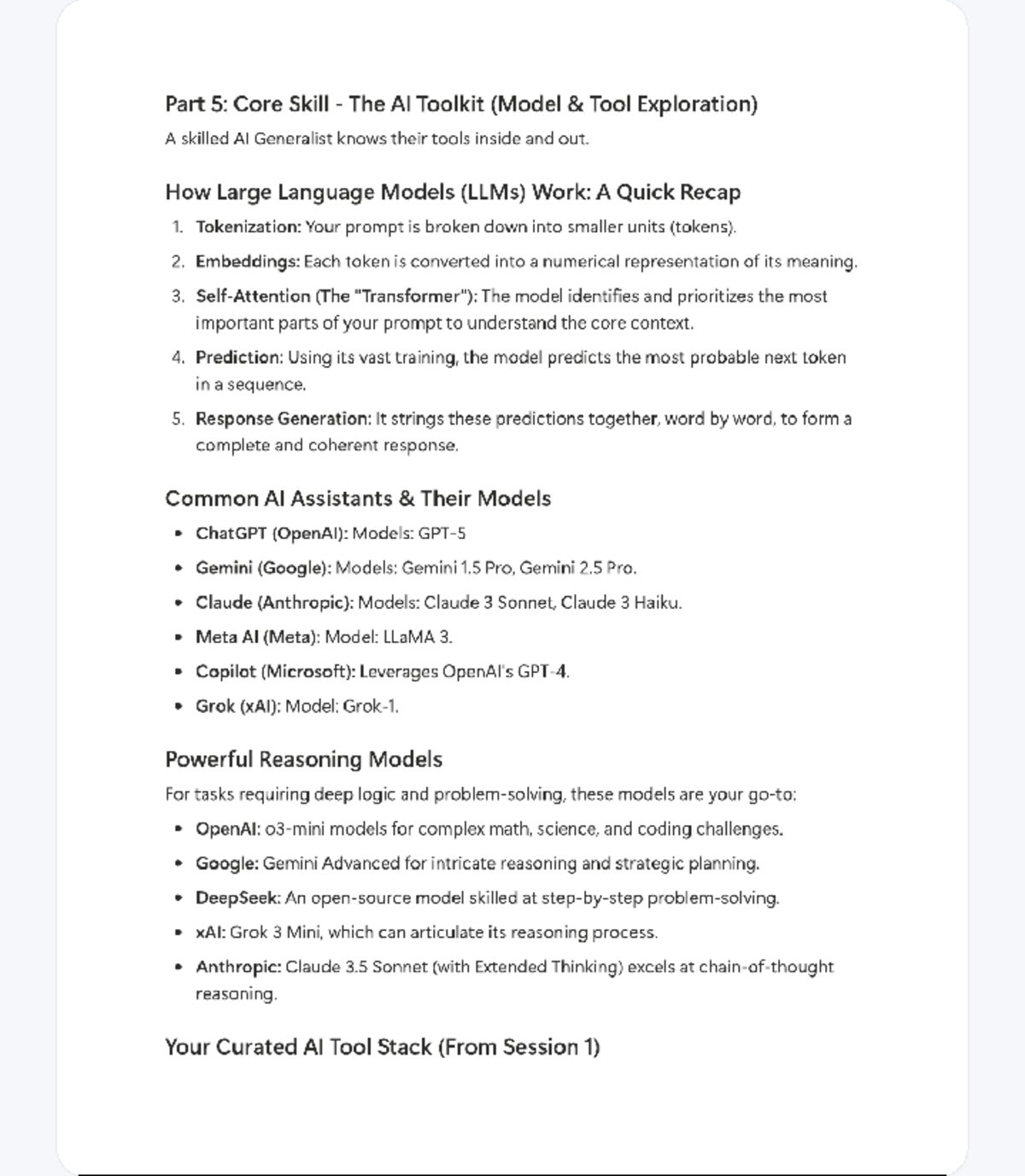 Core Skills in AI: Exploring the AI Toolkit and LLMs - Studocu