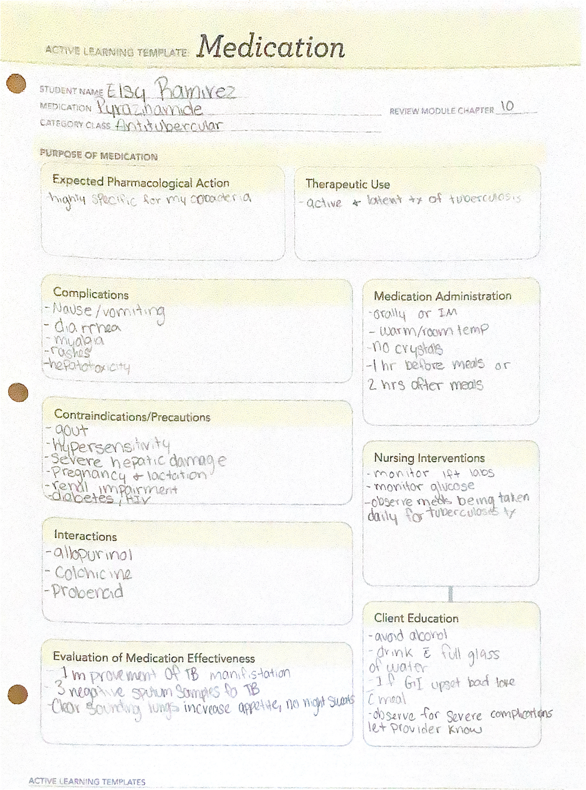Pyrazinamide: Active Learning Template for Antitubercular Medications ...
