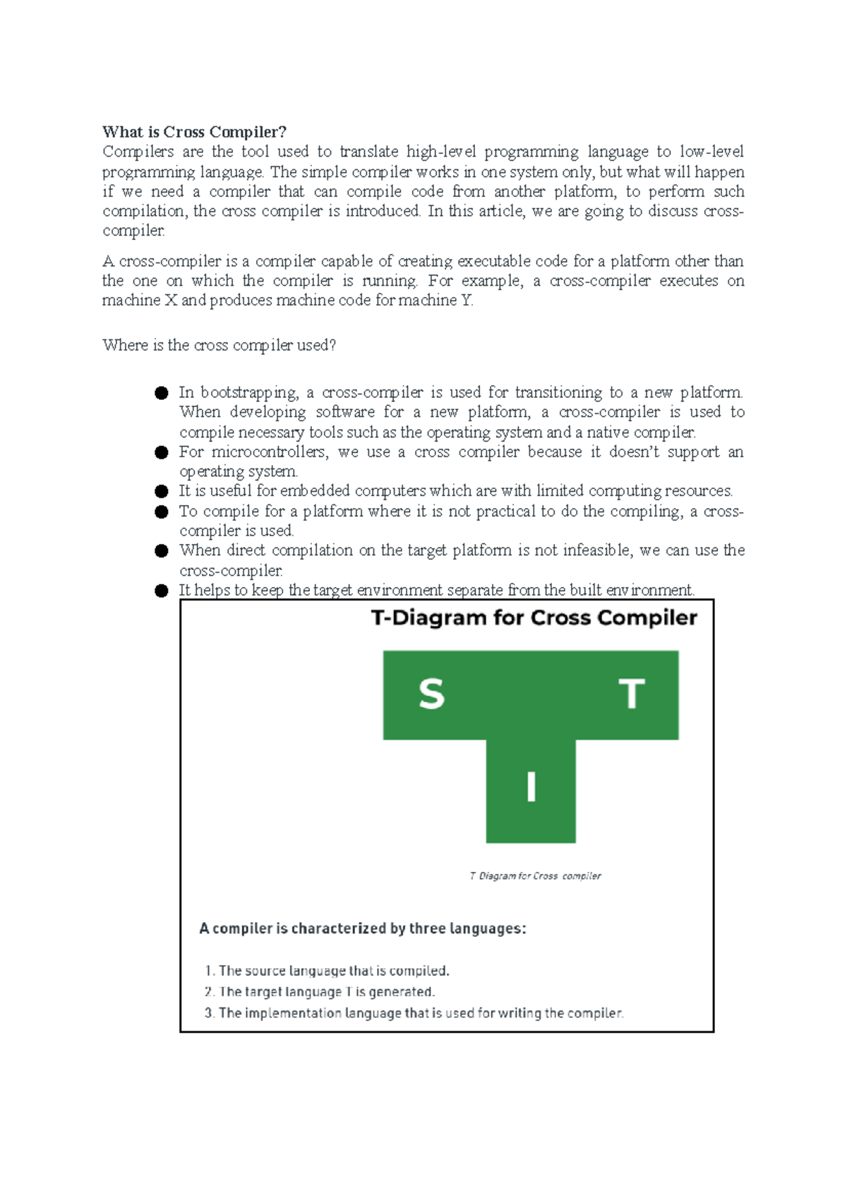 Cross Compiler and Bootstrapping: Understanding Compiler Phases and ...