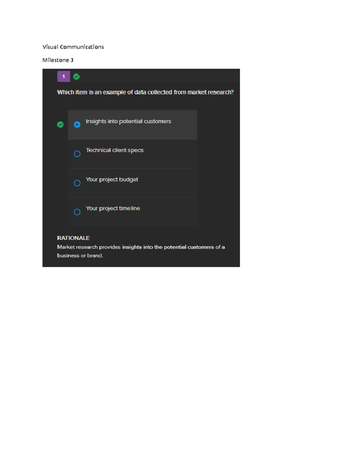 UNIT 3 Challenge 3.1 - VISUAL COMMUNICATION UNIT 3 CHALLENGE 3. 1 — Creative Design Process Why ...